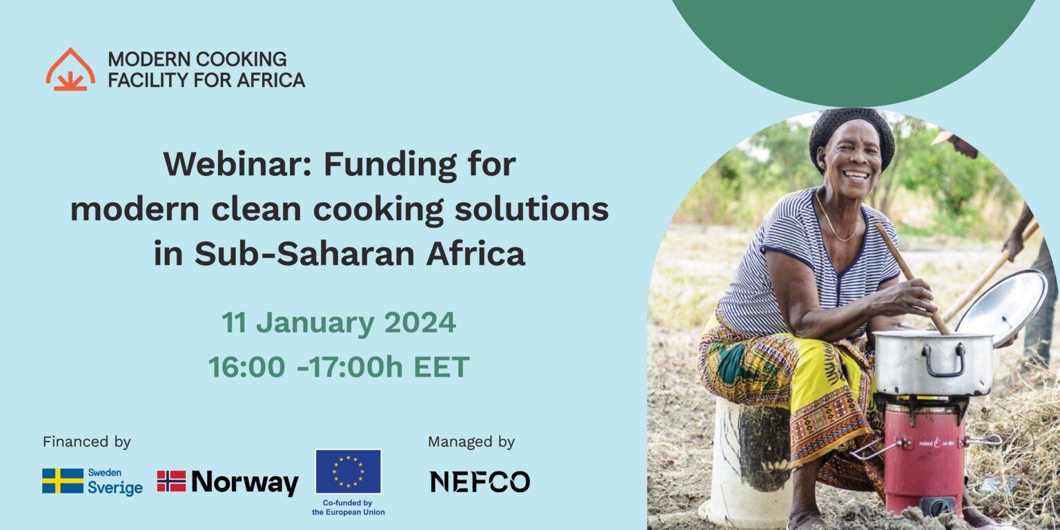 Webinar: funding for clean cooking solutions - Modern Cooking Facility ...